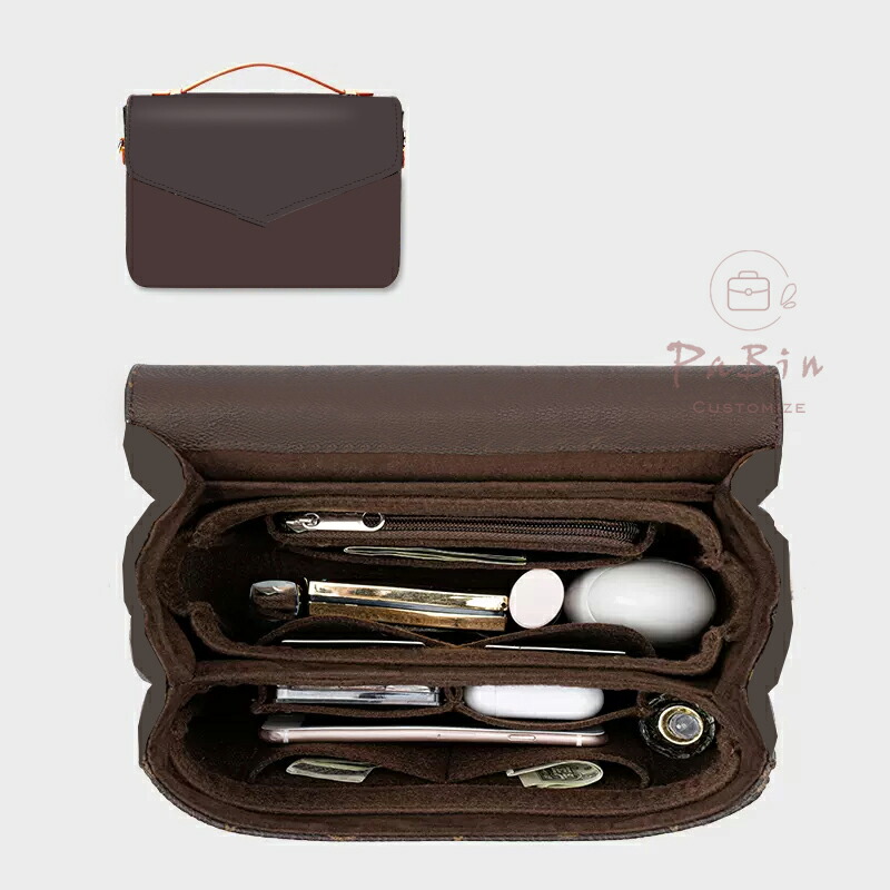 【楽天市場】【50%OFF 楽天スーパーSALE】 バッグインバッグ ルイヴィトン Louis Vuitton Pochette metis対応 軽量 自立 チャック付き 小さめ 大きめ ...