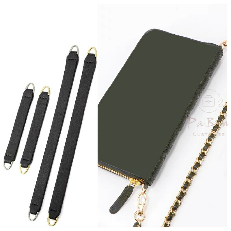 【楽天市場】本革 財布、カードケースをショルダーバッグに改造 高級長財布適用 簡単な取り付け 黒 テープ付き：Monuso