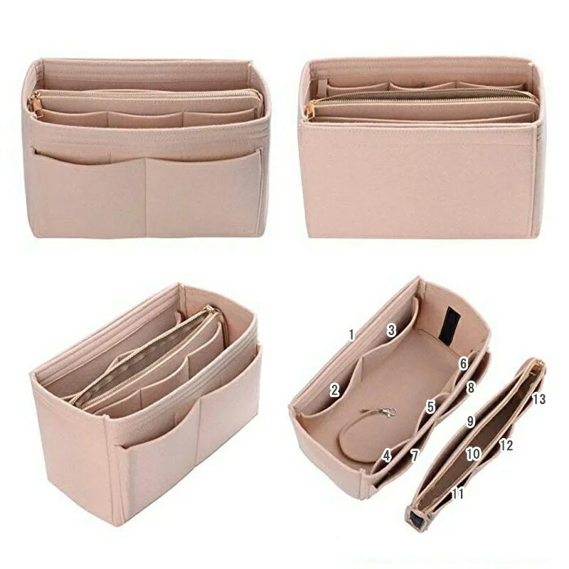 【楽天市場】バッグインバッグ LV Neverfull/LV Speedy対応 自立 軽い インナーバッグ ルイヴィトン対応 レディース フェルト素材 ポリエステルフェルト ツールボックス ...