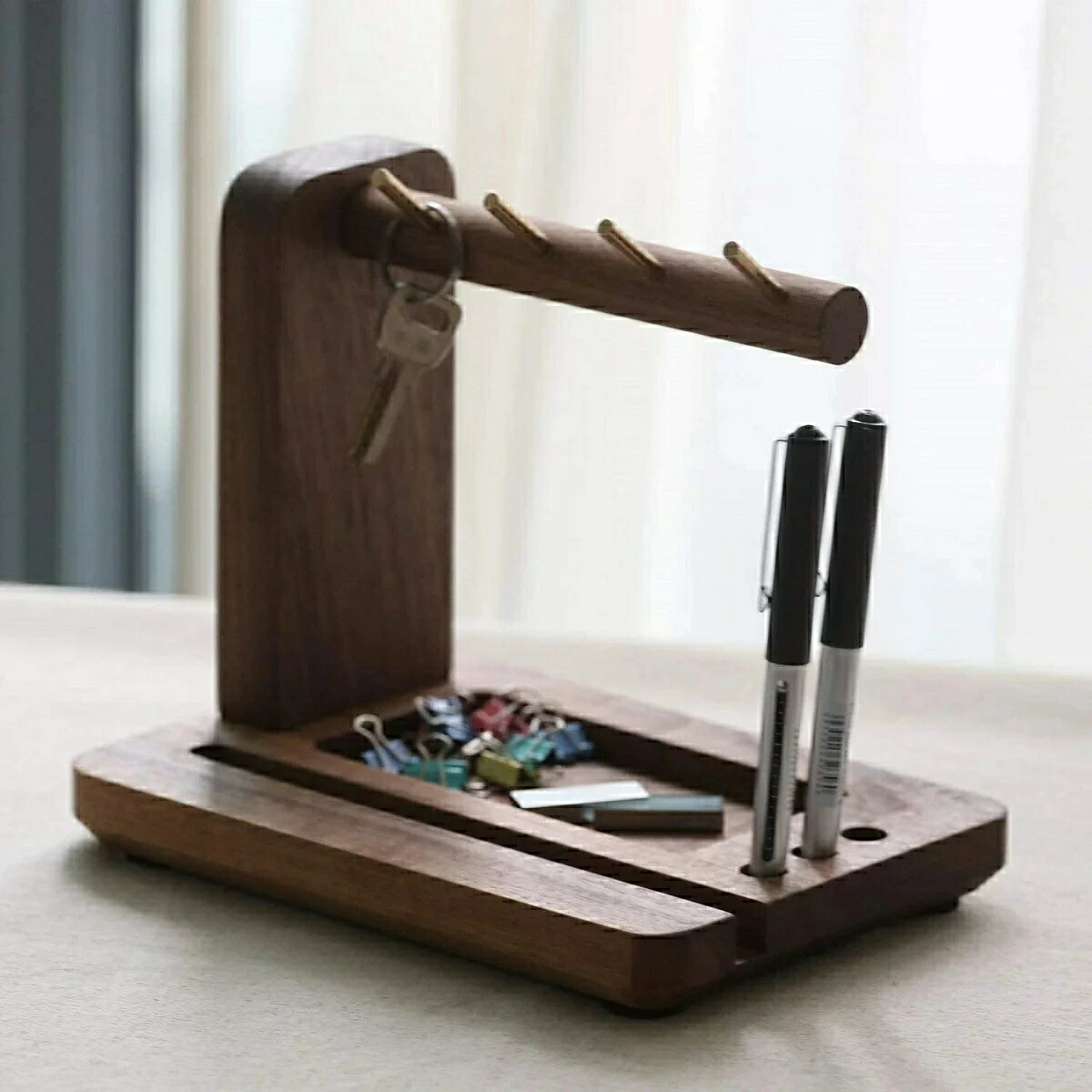 【楽天市場】鍵置き キー挂 黒胡桃の木 和風 鍵/携帯/腕時計/メガネ/カード置き 小銭収納 ジュエリートレ アクセサリースタンド 小物入れ 玄関用 鍵収納：Monuso