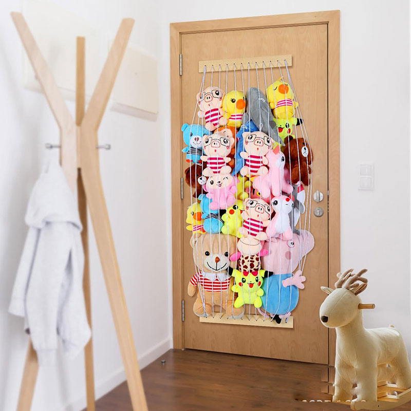 【楽天市場】ドア上ぬいぐるみ おもちゃ 収納 吊り下げ式 たくさんのぬいぐるみを収納 ストラップの長さが調節可能 男の子 女の子 子供部屋の整理に（ぬいぐるは販売しておりません）：Monuso