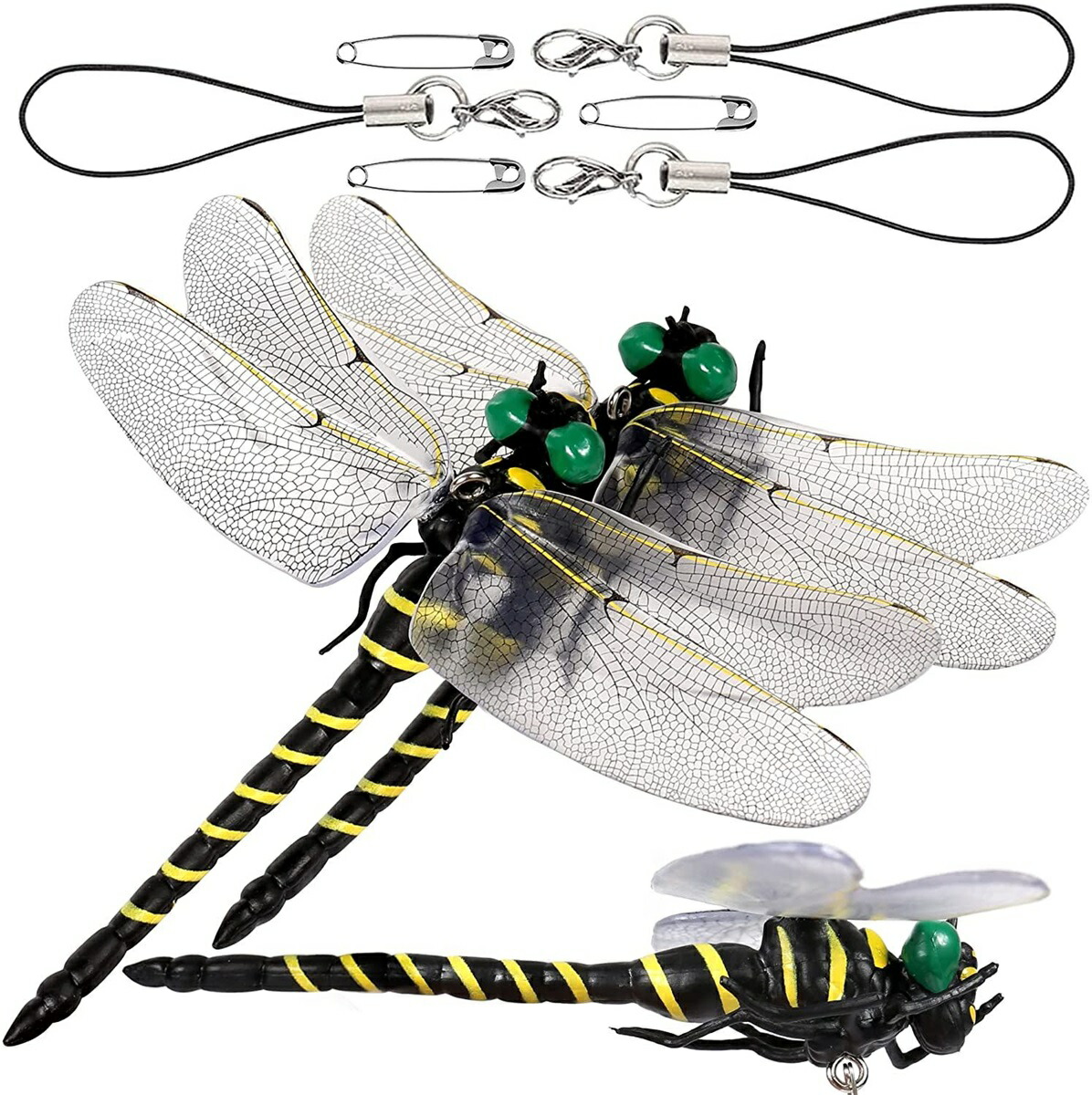 【楽天市場】虫対策とんぼ (3匹 12cm級) 虫対策グッズ ストラップ 安全ピン 虫対策 庭 動物 昆虫 おもちゃ 模型 釣り用品 つり スズメバチ 蜂対策グッズ とんぼ キーホルダー：Monuso