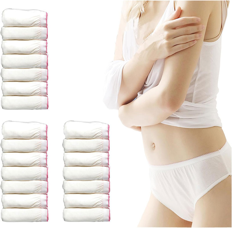 【楽天市場】21枚入 使い捨てパンツ 女性用 ショーツ下着 綿 パンツ 柔らかい レディース一次性内? 使い捨て 大人用 衛生 旅行用 入院 旅行防災 出張用グッズ 持ち運びに便利：Monuso