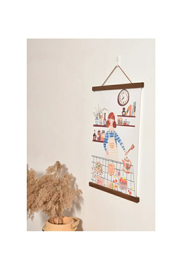 【楽天市場】81cm/71cm/61cm/51cm タペストリー棒 てぬぐい マグネット式 天然木 ポスターハンガー 壁掛け 風呂敷 のれん棒 ポスター お部屋のイメチェン 和風 ポスターを ...