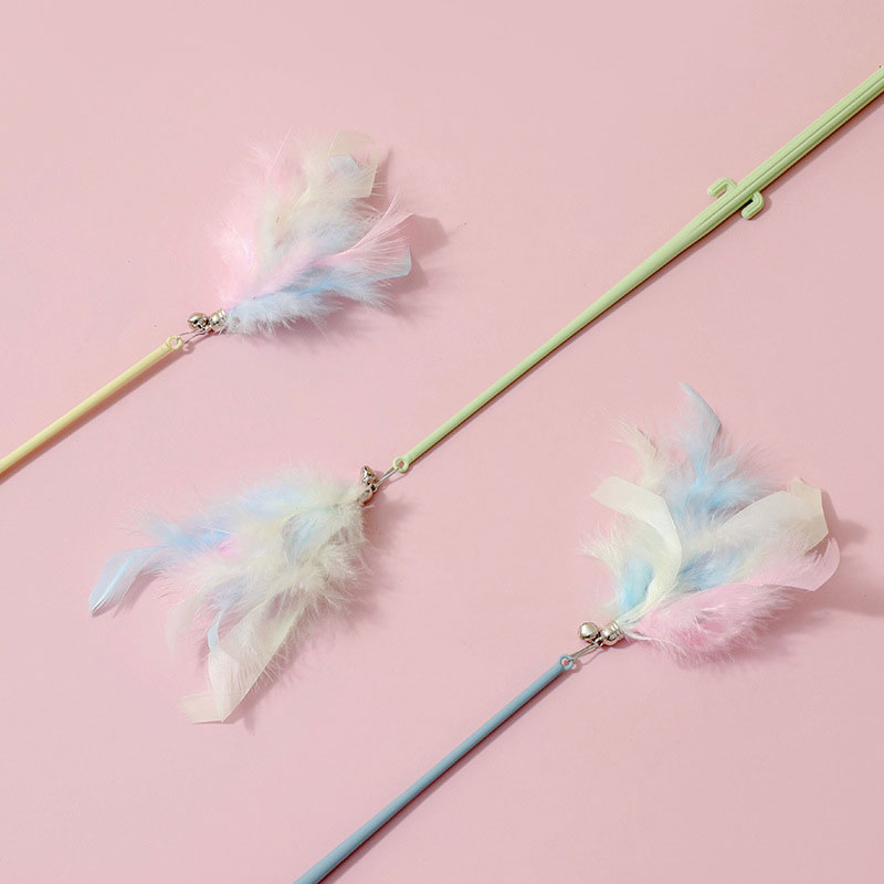 【楽天市場】3点セット 猫おもちゃ 釣り竿付き ねこおもちゃ 猫遊び用品 猫のお好み 鈴付き：Monuso