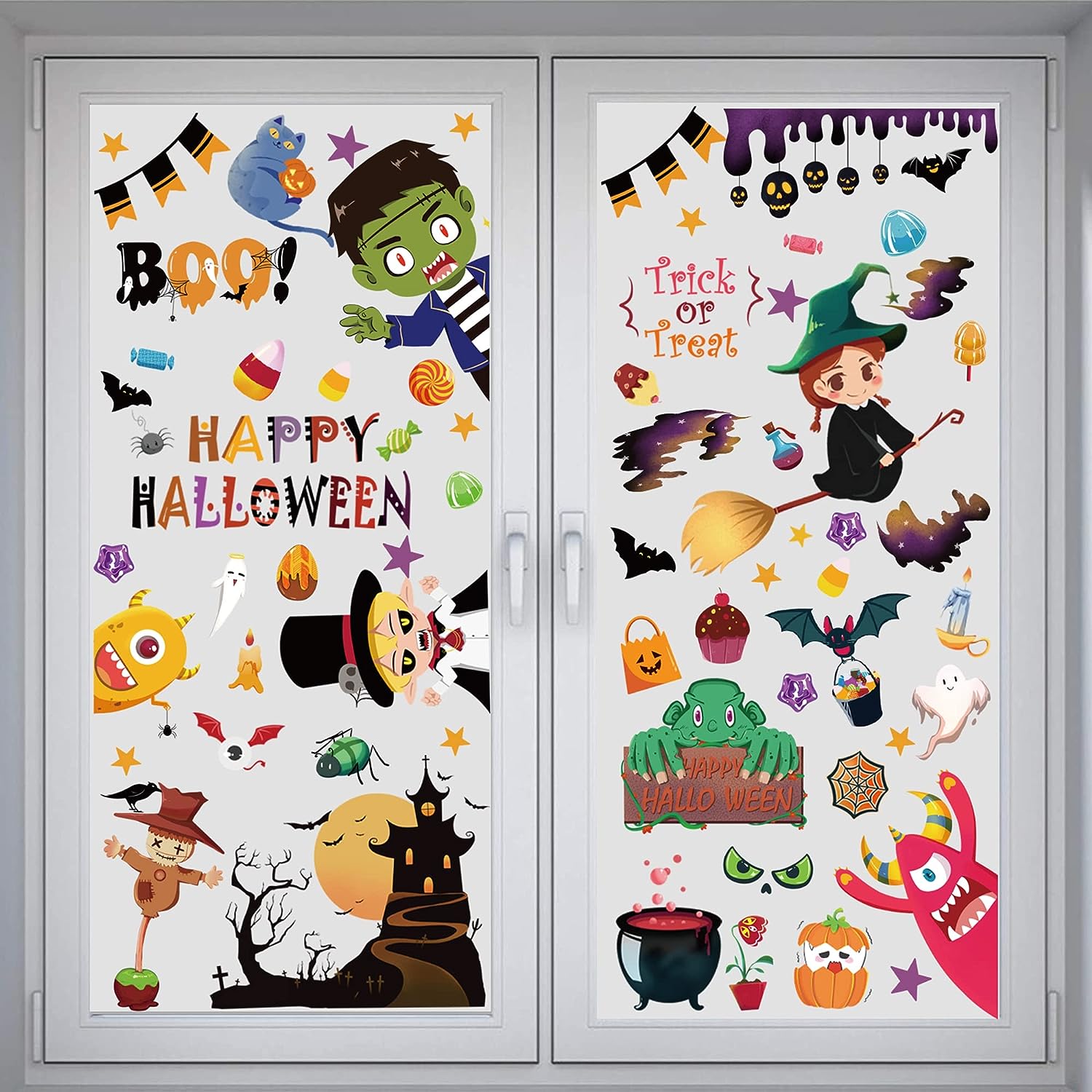【楽天市場】万聖節飾り ハロウィン ステッカー静電ステッカー ハロウィン 飾り 剥がせる 汚れない 静電気シール ウォールステッカー 窓 壁 飾り 部屋 装飾品：Monuso
