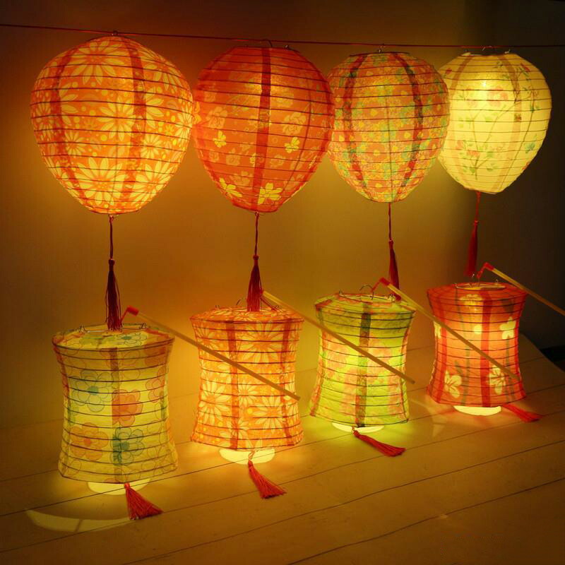 【楽天市場】紙提灯 お盆 提灯 紙ちょうちん 4色4個セット 和紙提灯 飾り付け お盆飾り イベント お祭り 居酒屋 結婚式 装飾用 （LEDライトなどの付属品付き）：Monuso