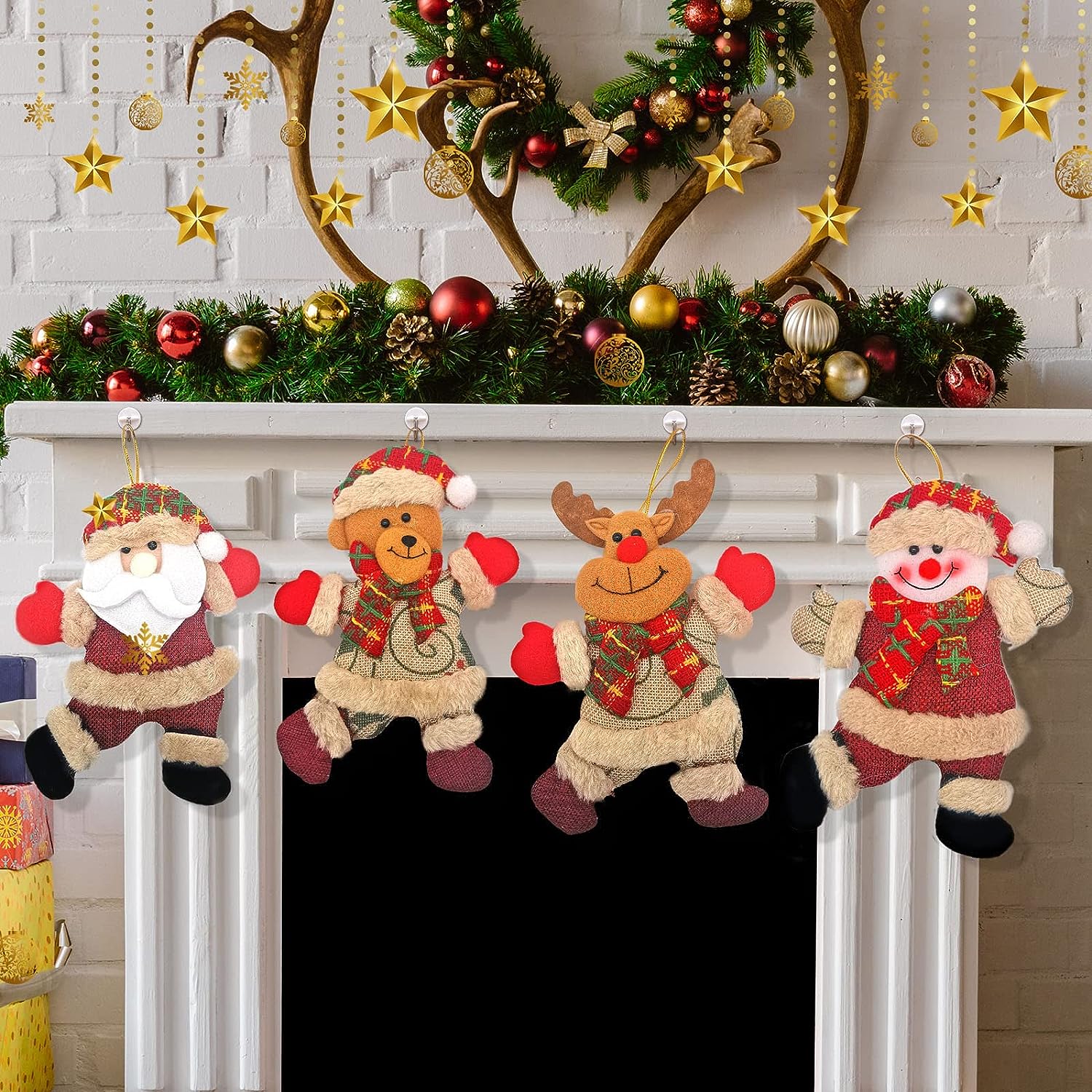 【楽天市場】クリスマス 飾り クリスマスフェルト装飾品 クリスマス 布 装飾 クリスマス 壁 飾り クリスマスツリー 飾り 可愛い クリスマス 飾り 4個セット クリスマス 飾り クリスマス ...