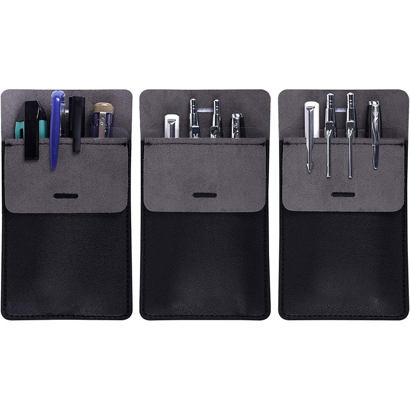 【楽天市場】【 3枚セット】胸ポケット用ペンケース 白衣 ワイシャツ ポケットプロテクター 胸ポケットペン差し インク漏れ・汚れ防止 PUレザー 9*16cm：Monuso