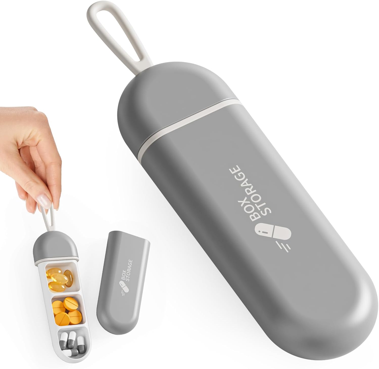 【楽天市場】ピルケース スライド式 携帯用 薬入れ ボールチェーン 持ち運び便利 サプリメントケース 薬ケース 小型 収納ケース：Monuso