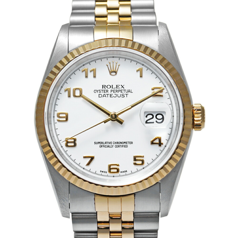 【楽天市場】ロレックス デイトジャスト U番 Ref.16233 中古品 メンズ 腕時計：ムーンフェイズ