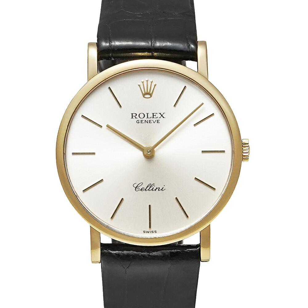 【楽天市場】W番 ROLEX チェリーニ Ref.5112/8 シルバー 中古品 メンズ 腕時計：ムーンフェイズ