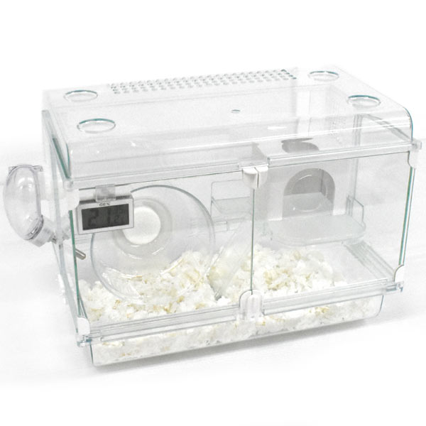 【楽天市場】GEX Harmony 小動物用飼育ケージ グラスハーモニー 360Plus おすすめセット柔ごこち（床材）・ハーモニーサーモ（温湿度計）・ハーモニーハウスS・ハーモニーステージS ...