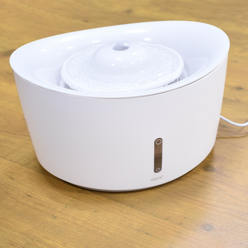 【楽天市場】GEX ピュアクリスタル ウェル 2.5L 猫用 ホワイト自動給水器 獣医師推奨 USB電源 フィルター式 循環式 給水器 全円タイプ 軟水 省エネ 静音 大容量 シンプル ...
