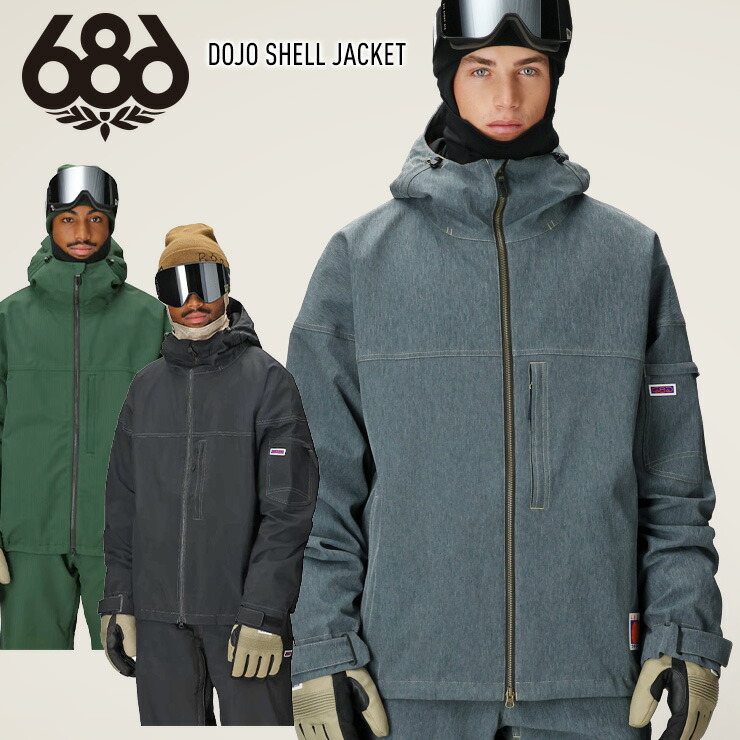 【楽天市場】【早期予約】25-26 686 シックスエイトシックス DOJO SHELL JACKET ドージョー ジャケット スノーボード ...