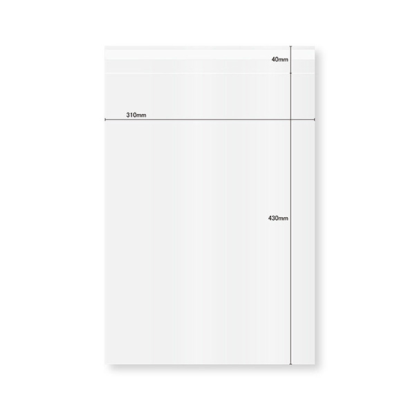 【楽天市場】【OPP封筒】0.04mm/A3サイズ用/テープ付き OPP40-A3（3,000枚）【代引不可】：袋の総合百貨店 イチカラ