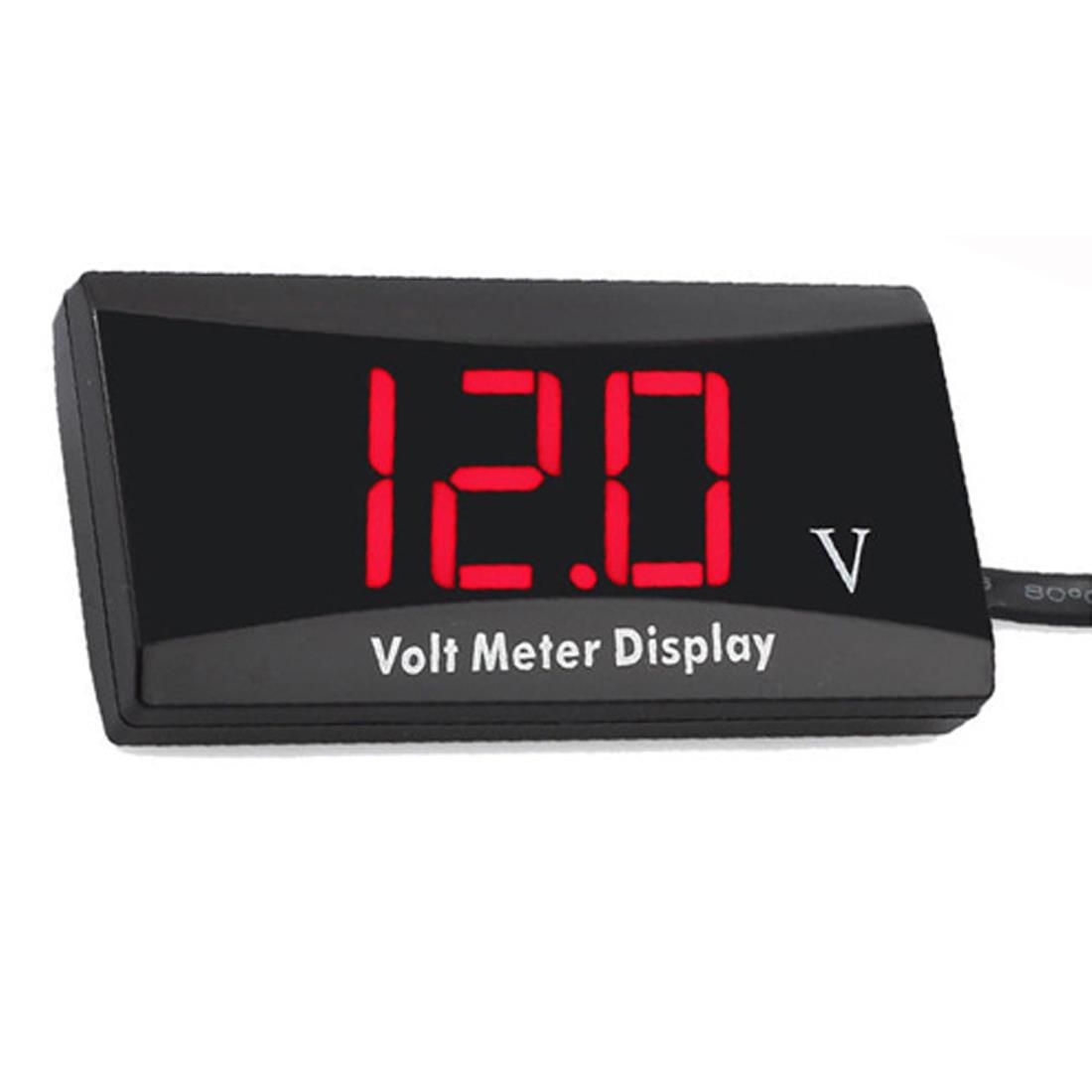 【楽天市場】YFFSFDC バイク 電圧計 12V デジタル電圧計 車両電圧計 防水 コンパクト LED表示パネルメーター オートバイ スクーター用 小型電圧計 低電圧警報機能付き (赤)：morro