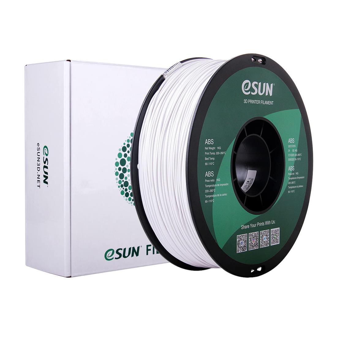 【楽天市場】eSUN ABS 3Dプリンターフィラメント ABS 寸法精度+/-0.05mm、1.75mm径 3Dプリンター用 正味量1KG (2.2LBS) スプール造形材料ABS材料 (白 ...