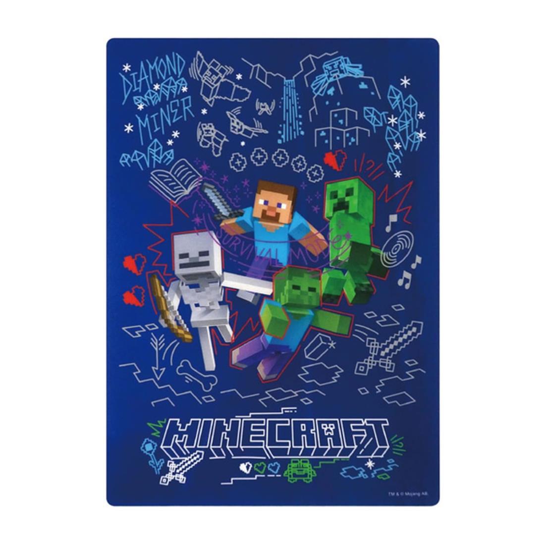 【楽天市場】ケイカンパニー Minecraft 下敷き ブルー MCT-SJ4-BL H25×W18×D0.1cm 2023-12：morro