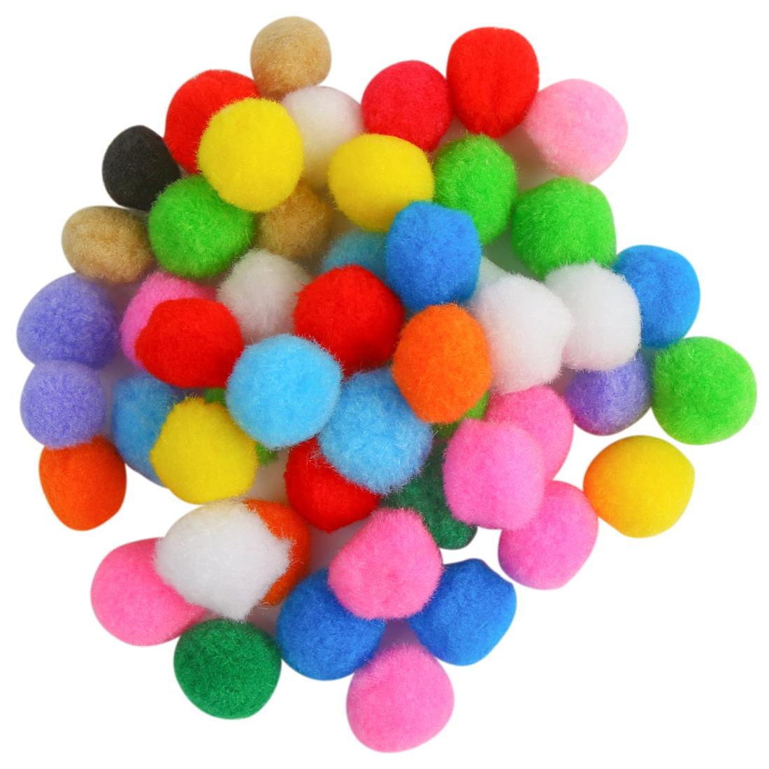 【楽天市場】CCINEE ポンポンボール ボンテン カラフル 2.5CM 50個セット ダーク ミックス ぽんぽん ぼんてん 毛球 小玉 DIY (2.5CM 50個入り ポリプロピレン)：morro