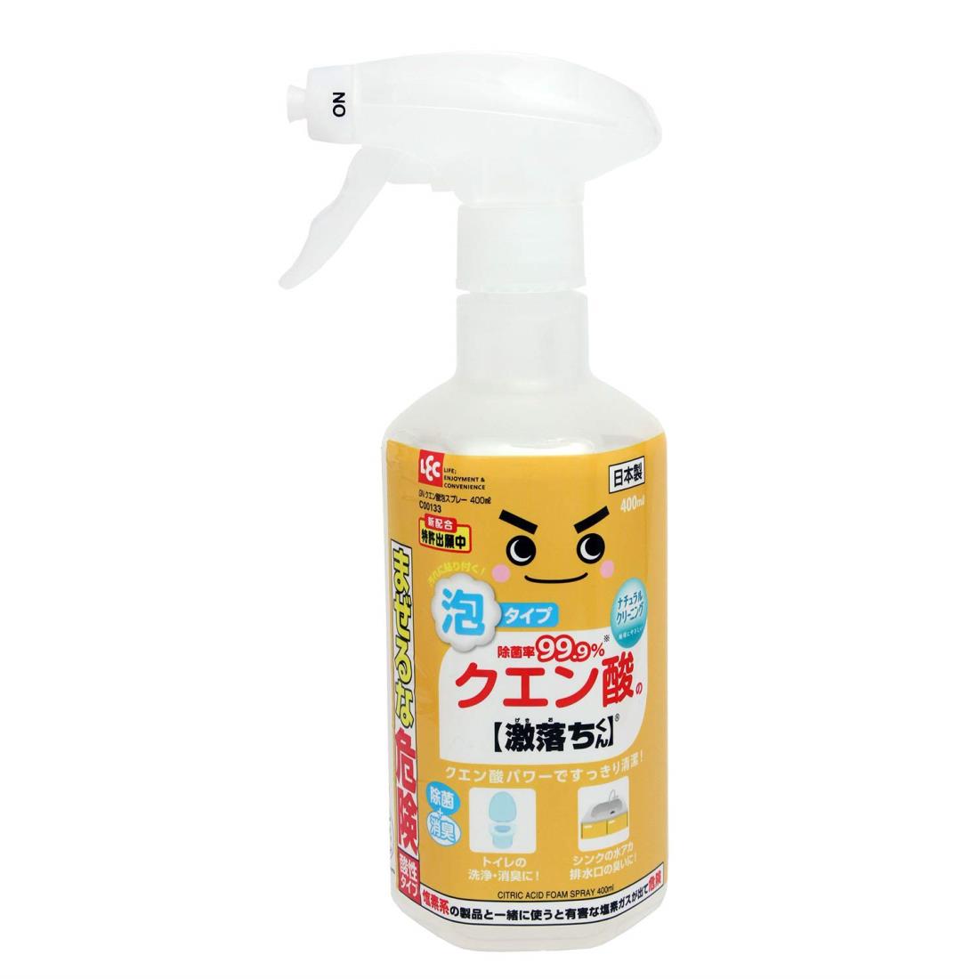 【楽天市場】レック(LEC) 除菌率99.9% クエン酸の激落ちくん 泡スプレー 400ml：morro