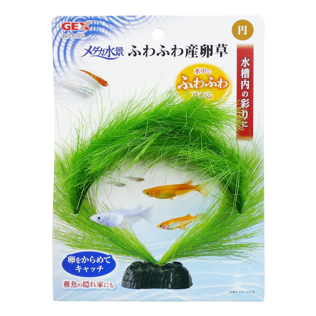 【楽天市場】GEX ジェックス メダカ水景 ふわふわ産卵草 円 隠れ家 水槽内を彩る：morro