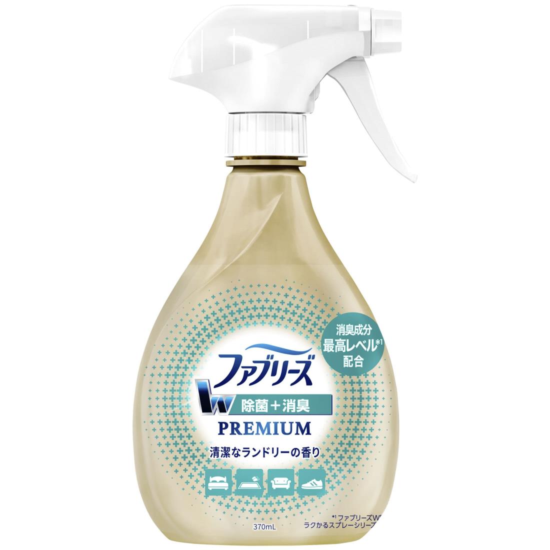 【楽天市場】ファブリーズ W除菌+消臭スプレー 布用 PREMIUM ランドリー 本体 370mL：morro