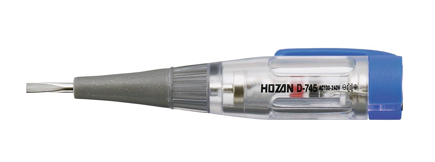 【楽天市場】ホーザン(HOZAN) LED検電ドライバー 電池交換可能 AC100~240V 通電チェック AC極性判別 電気工事 持ち運びに便利なペンシル型 D-745：morushop楽天市場店