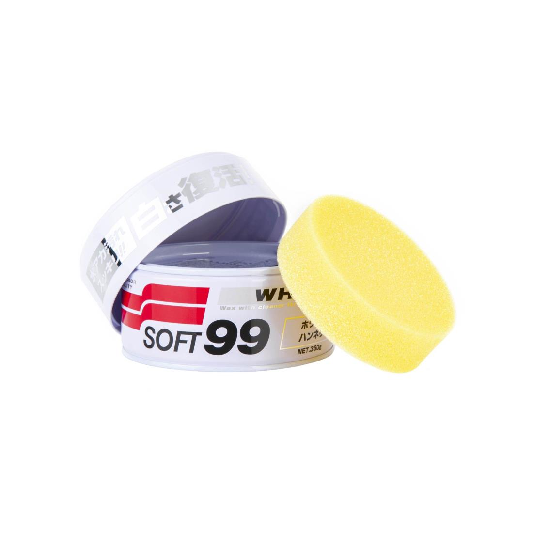 【楽天市場】ソフト99(SOFT99) ワックス WAX ニューソフト99 ホワイトハンネリ 350g 自動車塗膜の保護・艶出し用 スポンジ 00020：morushop楽天市場店