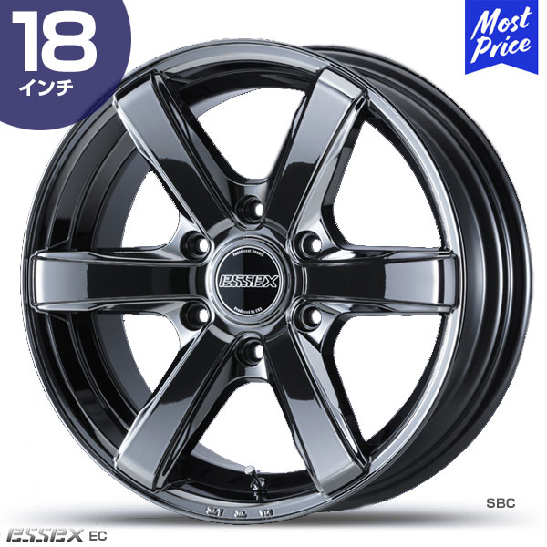 【楽天市場】CRS ESSEX エセックス ハイエース ホイール EC EC-18 18インチ 7.5J 38 6-139.7 ホイール1本 | ハイエース 200系 HIACE レジアス ...
