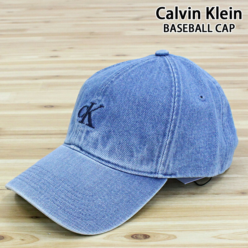 【楽天市場】送料無料 Calvin Klein カルバンクライン CK モノグラム刺繍デニムベースボールキャップ MONOGRAM ...