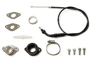 【楽天市場】SP武川 KEIHIN PC18 ビッグボアキャブレターキット用リペアパーツ/マニホールドセット/Ape50・XR50モタード 03-02-047：バイクパーツ MotoJam 楽天市場店