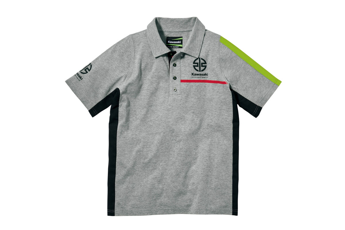 【楽天市場】KAWASAKI カワサキ レーシングポロシャツ（グレー）/Mサイズ J8901-0815：バイクパーツ MotoJam 楽天市場店