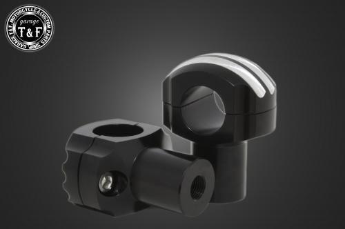 【楽天市場】Garage T&F ガレージ ティーアンドエフ ドラッグスター400 ドームハンドルポスト2インチ(コントラスト) 512018 ...