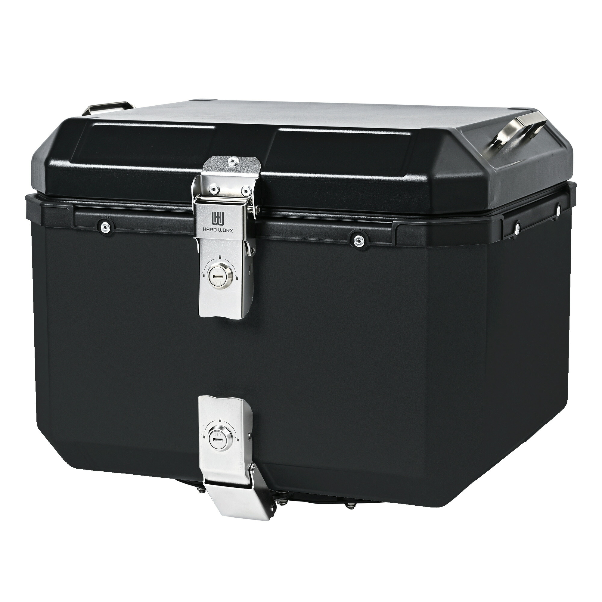 【楽天市場】HARD WORX ハードワークス アルミトップケース ONE-PIECE HX45-ONE ブラック 45L HX45ONE-B ...