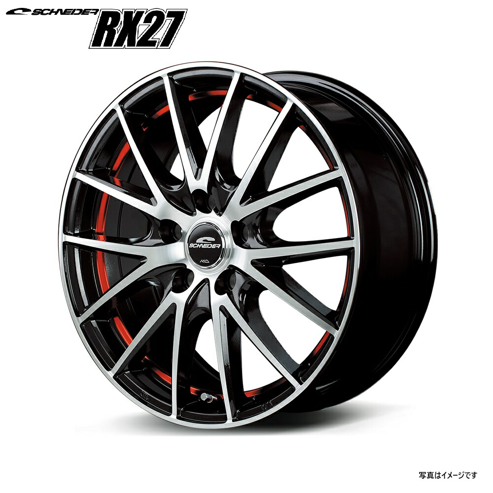 【楽天市場】マルカ MARUKA タイヤ ホイール SCHNEDER シュナイダー RX27 15インチ ホンダ N-BOX 4本 ホール 5 R/BMP(BMP+UC RED)：MOTO ...