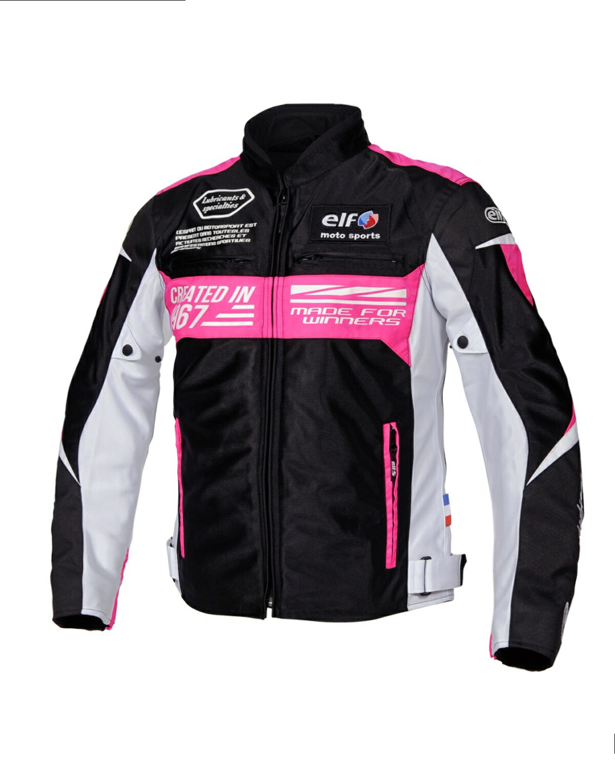 【楽天市場】フラッグシップ Flagship エルフ elf バイク用 ジャケット EJ-S103 イデアールメッシュジャケット ブラック&ピンク Mサイズ EJ-S103/BKPI/M ...