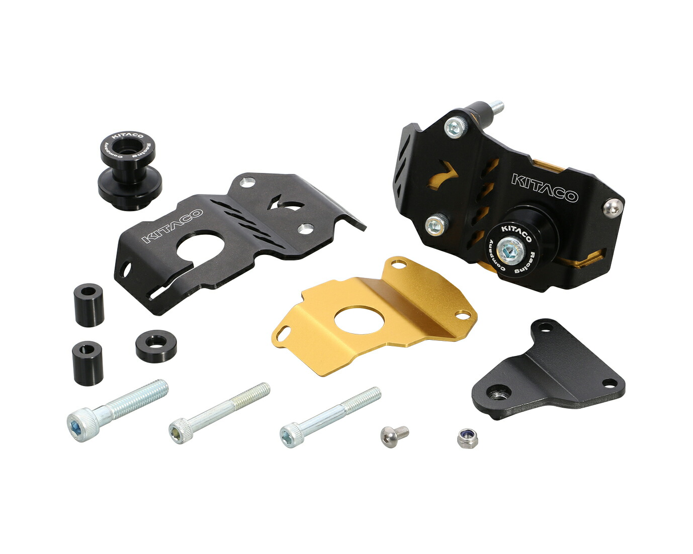 【楽天市場】【5日限定！クーポン配布！】 KITACO キタコ バイク用 フロントフォークガード ゴールド モンキー125(JB02全車種 ...