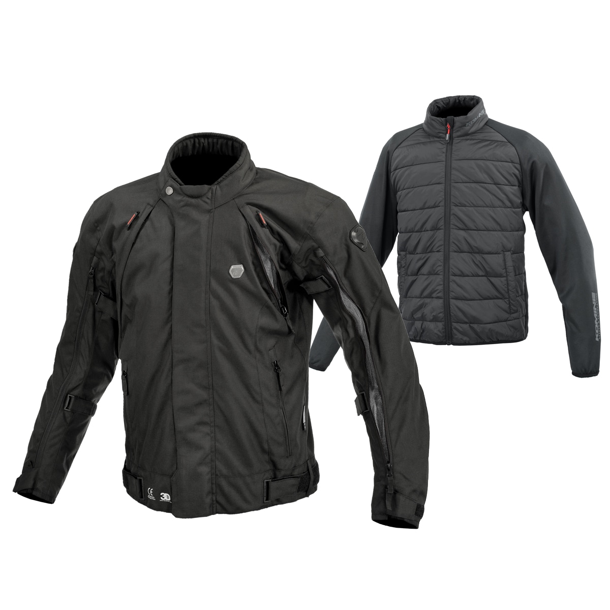 【楽天市場】コミネ KOMINE バイク用 秋冬春 オールシーズンジャケット JK-5995 フルイヤーシステムジャケット セット ブラック XLサイズ 07-5995：moto-zoa 楽天市場店