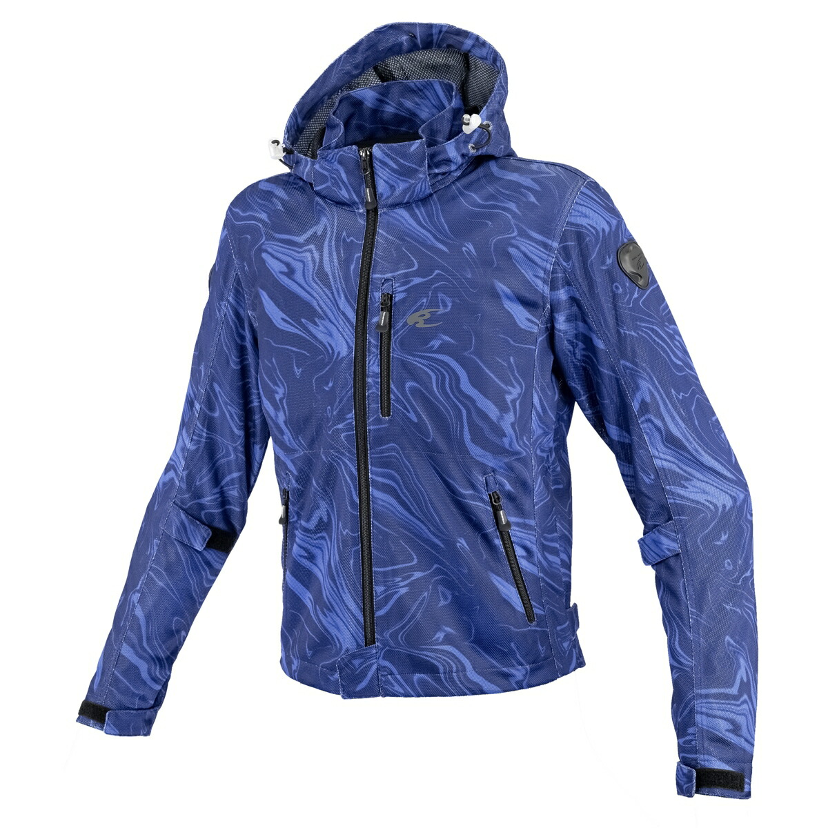 【楽天市場】コミネ KOMINE バイク用 春夏 プロテクター ジャケット ウェア JK-176 エニグマライト メッシュパーカ ネイビーマーブル XLサイズ 07-176：moto-zoa ...