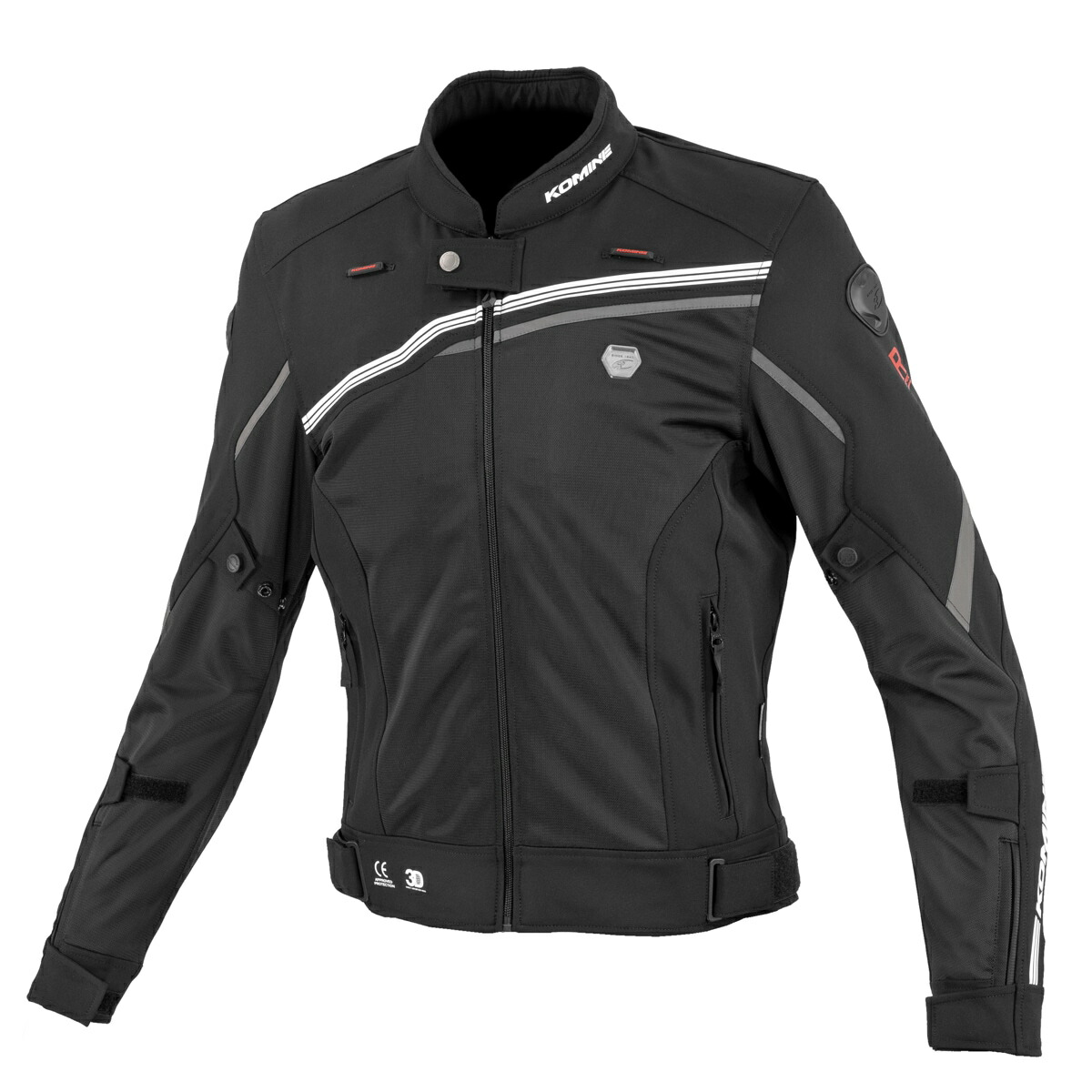 【楽天市場】【25日限定！クーポン配布！】 コミネ KOMINE バイク用 春夏 プロテクター ウェア JK-178 R-SPEC ハーフメッシュジャケット ブラック XLサイズ 07-178 ...