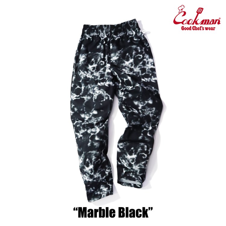 【楽天市場】COOKMAN/クックマン Long Chef Pants シェフパンツ「Marble Black」（ユニセックス）マーブル ...