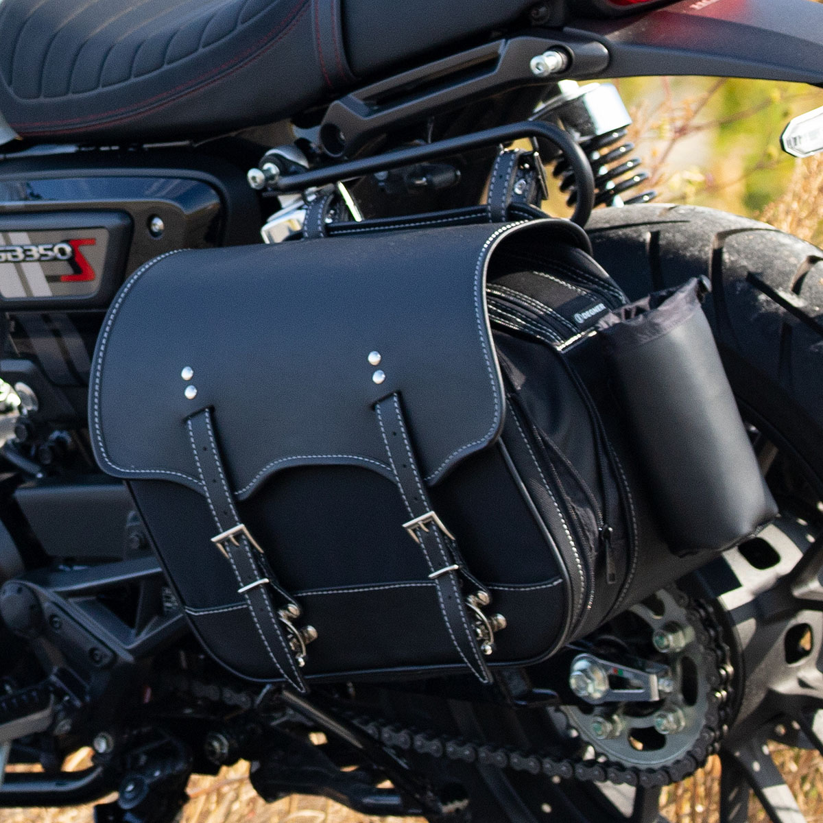 【楽天市場】DEGNER 容量可変式 13～17L ナイロンサドルバッグ NB-194(ブラック)：モトパーツ 楽天市場店