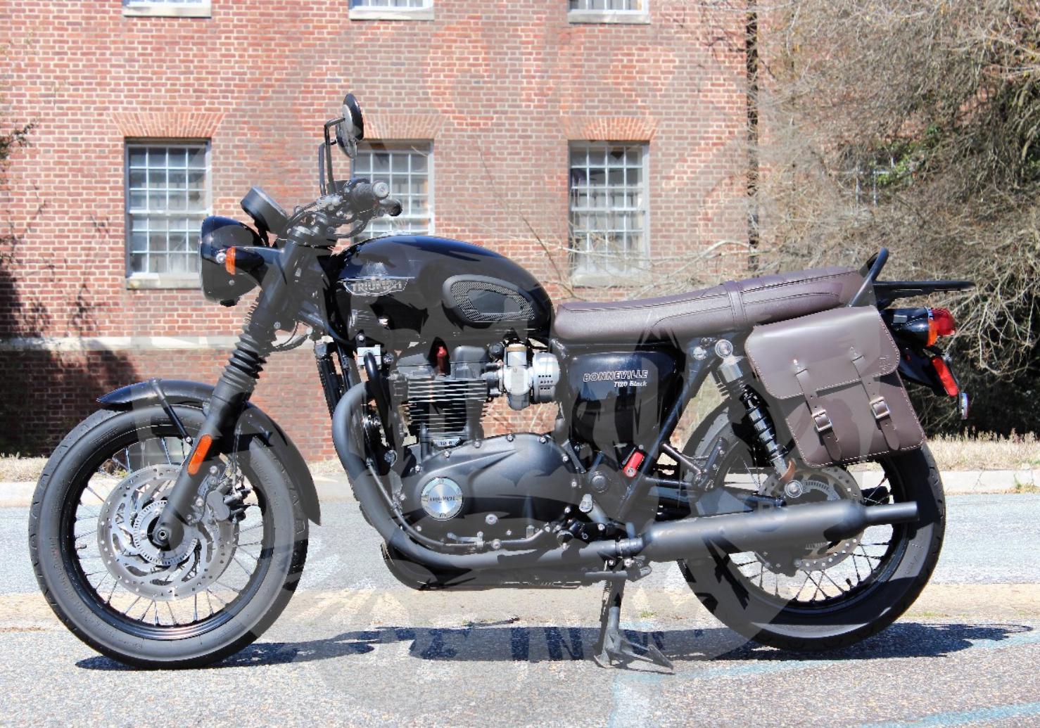 【楽天市場】トライアンフ ボンネビルT100/T120 ソロサイドバッグ左側 本革 BAD&G CUSTOM：モトパーツ 楽天市場店