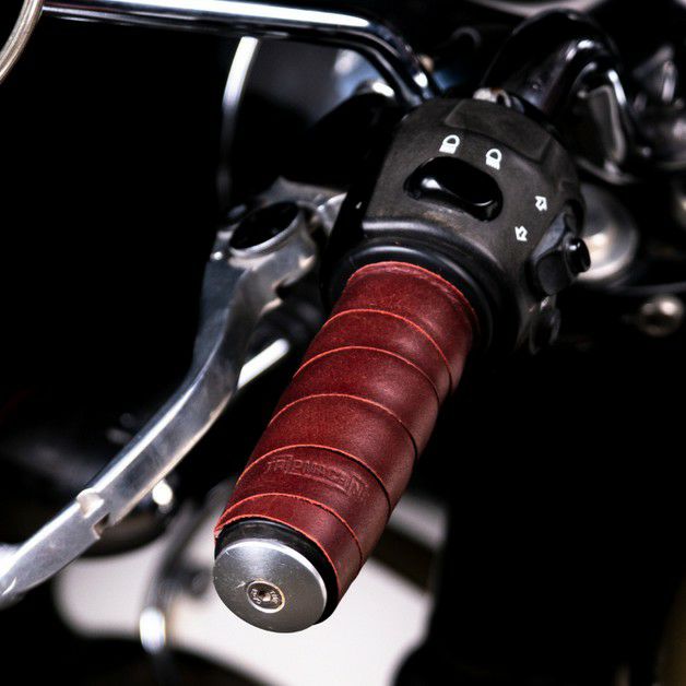 【楽天市場】TRIP MACHINE(トリップマシン) グリップラップ グリップバンテージ レザー チェリーレッド 汎用：モトパーツ 楽天市場店