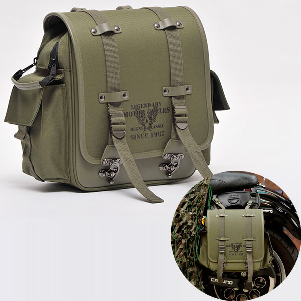 【楽天市場】【送料無料】デグナー（DEGNER）ミリタリーテイストナイロンサドルバッグ NB-131：モーターマガジン Web Shop