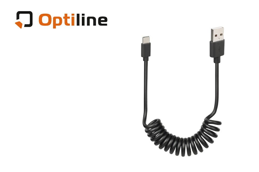 【楽天市場】Optiline(オプティライン) Cables スプリングケーブル 100cm USB-タイプC：MOTOSALON