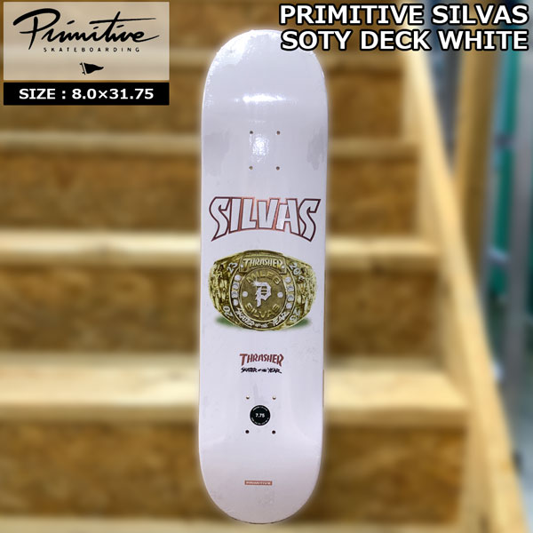 【楽天市場】スケボー デッキ プリミティブ PRIMITIVE SILVAS SOTY DECK WHITE 7.75 シルヴァス：MOVE