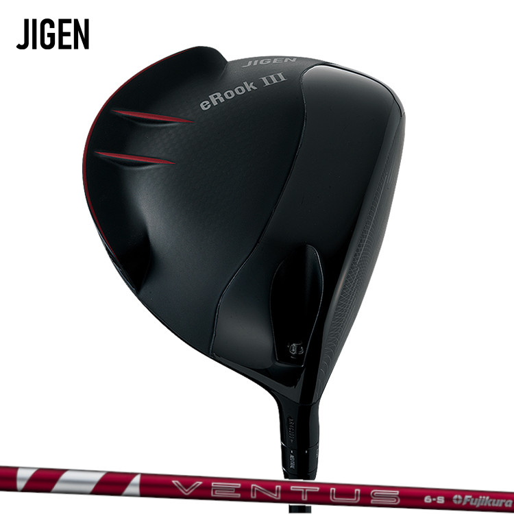 【楽天市場】JIGEN eRook III DRIVER ジゲン イールークスリー ドライバー Fujikura 24 VENTUS RED フジクラ 24ベンタスレッド カーボンシャフト ...