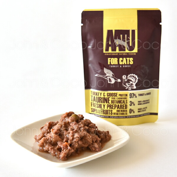 【楽天市場】アートゥー AATU CAT ターキー＆グース 85g キャットフード ノーグレイン：犬と猫のJohn＆Coco ジョン＆ココ